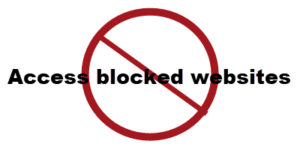 How to navigate around and access blocked websites