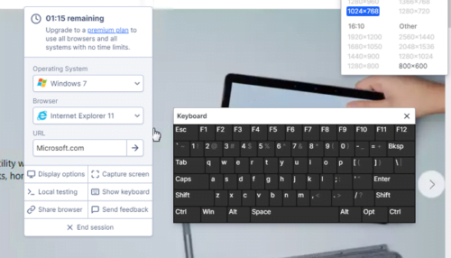 Browserling USER EXPERIENCE makes Cross Browser testing easy