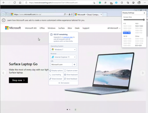 Browserling USER EXPERIENCE makes Cross Browser testing easy