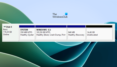 Unable to extend C Drive due to Recovery Partition in Windows