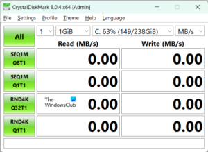 How to run SSD speed test on Windows PC