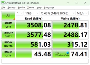 How to run SSD speed test on Windows PC