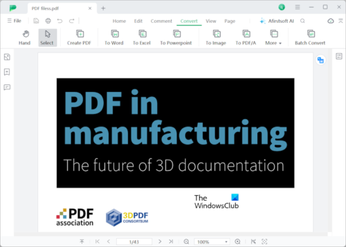 Afirstsoft PDF: All-in-one AI-powered PDF solution for Windows users