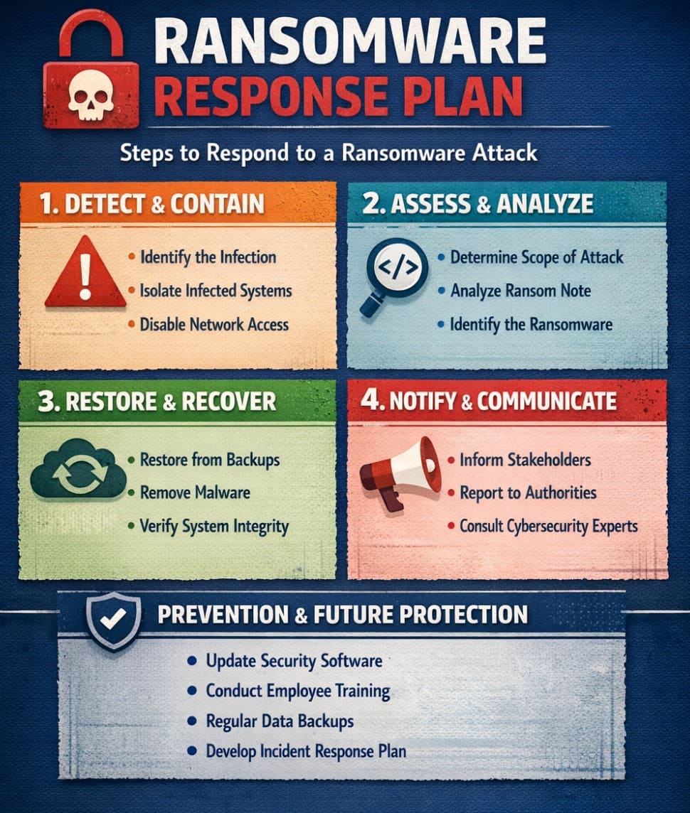 Essential Ransomware Response Plan checklist for businesses