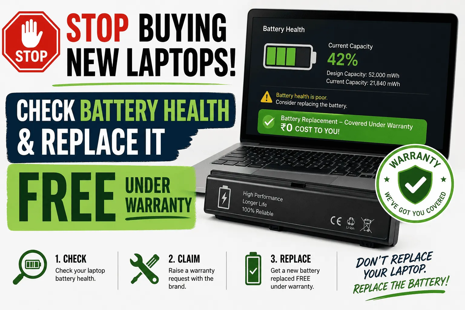 Battery Slider is missing or greyed out on Windows laptop